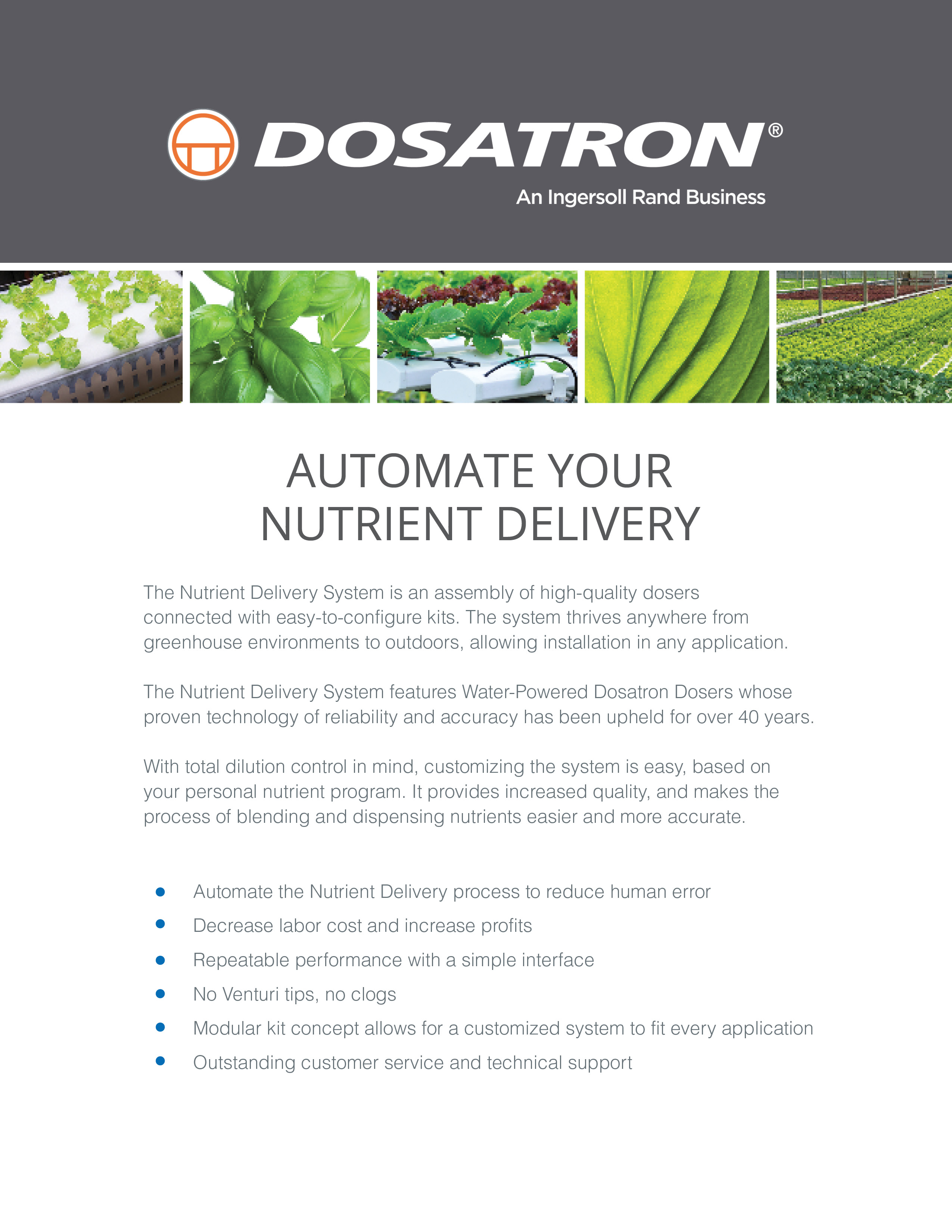 The Optimal Nutrient Delivery Mechanism | Dosatron
